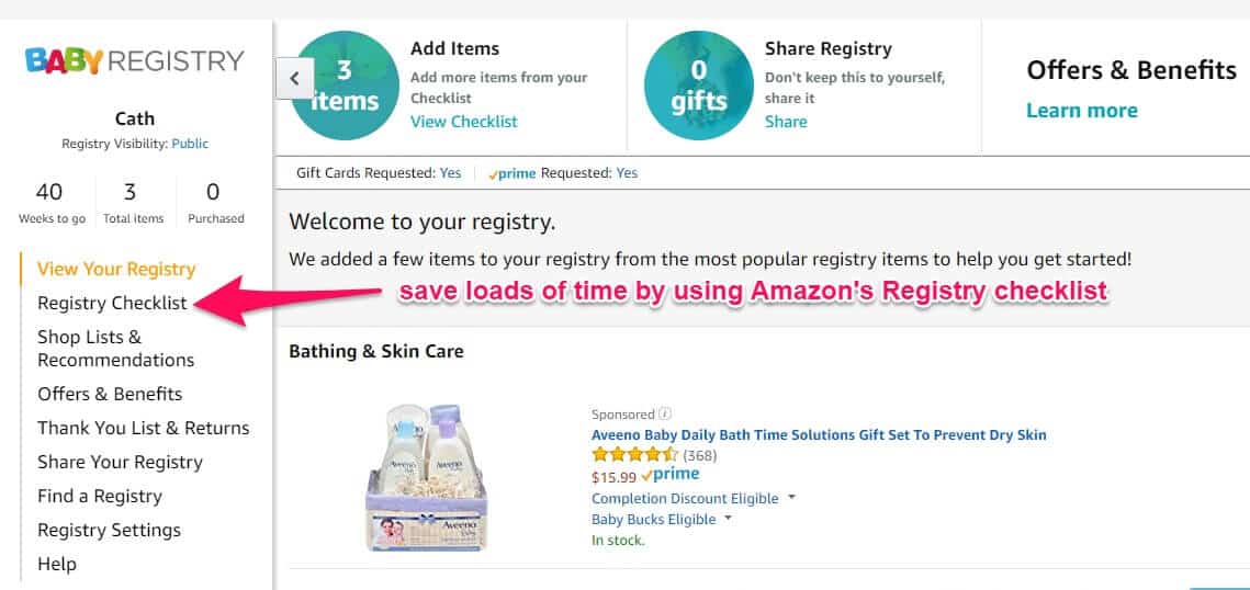 How to Start Your Baby Registry - Making of Mom