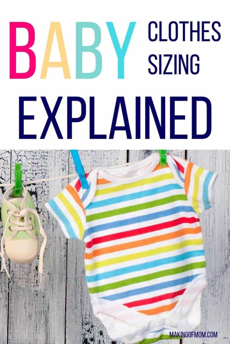 How Baby Clothes Sizing Works - Making of Mom