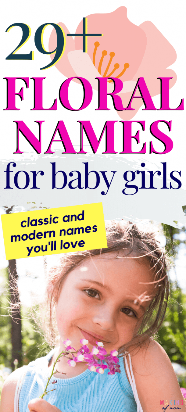 Floral Baby Girl Names - Making of Mom
